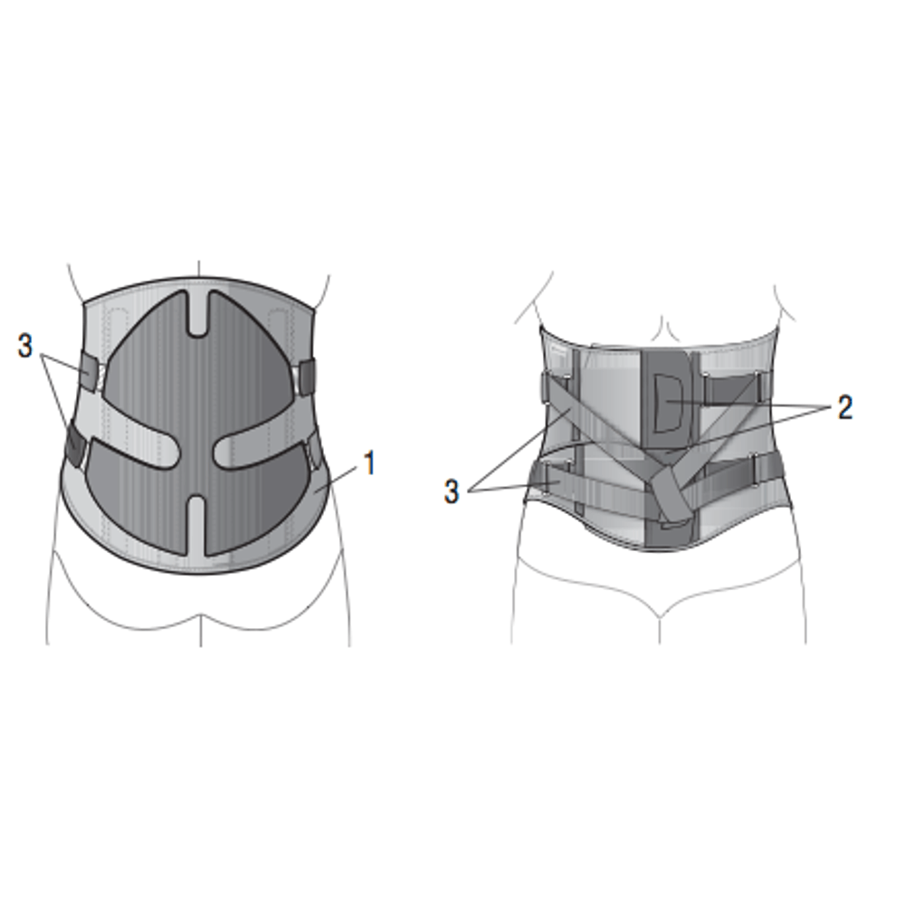 Cinta de apoio dorso-lombar alta Lombax High - MEDICALSHOP